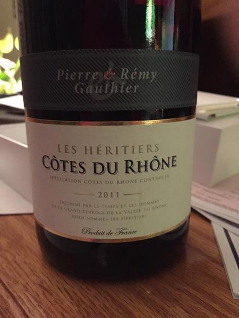 2010 Pierre & Remy Gauthier Côtes du Rhône, France, Rhône, Southern ...
