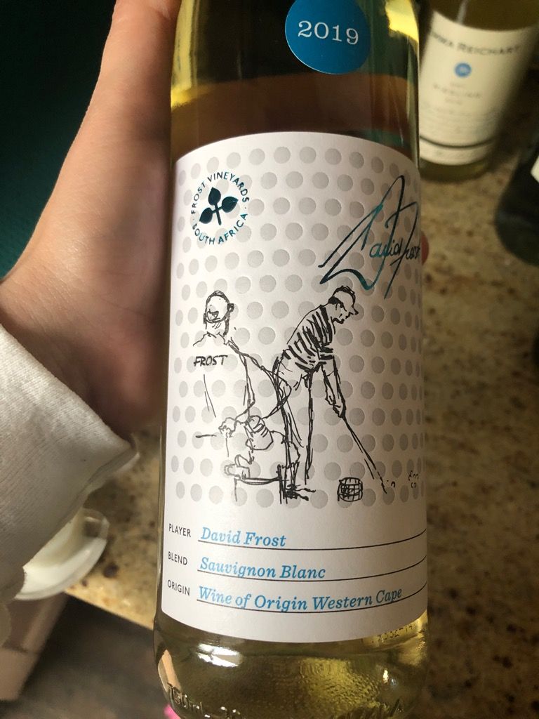 2019 David Frost Sauvignon Blanc, South Africa, Western Cape ...
