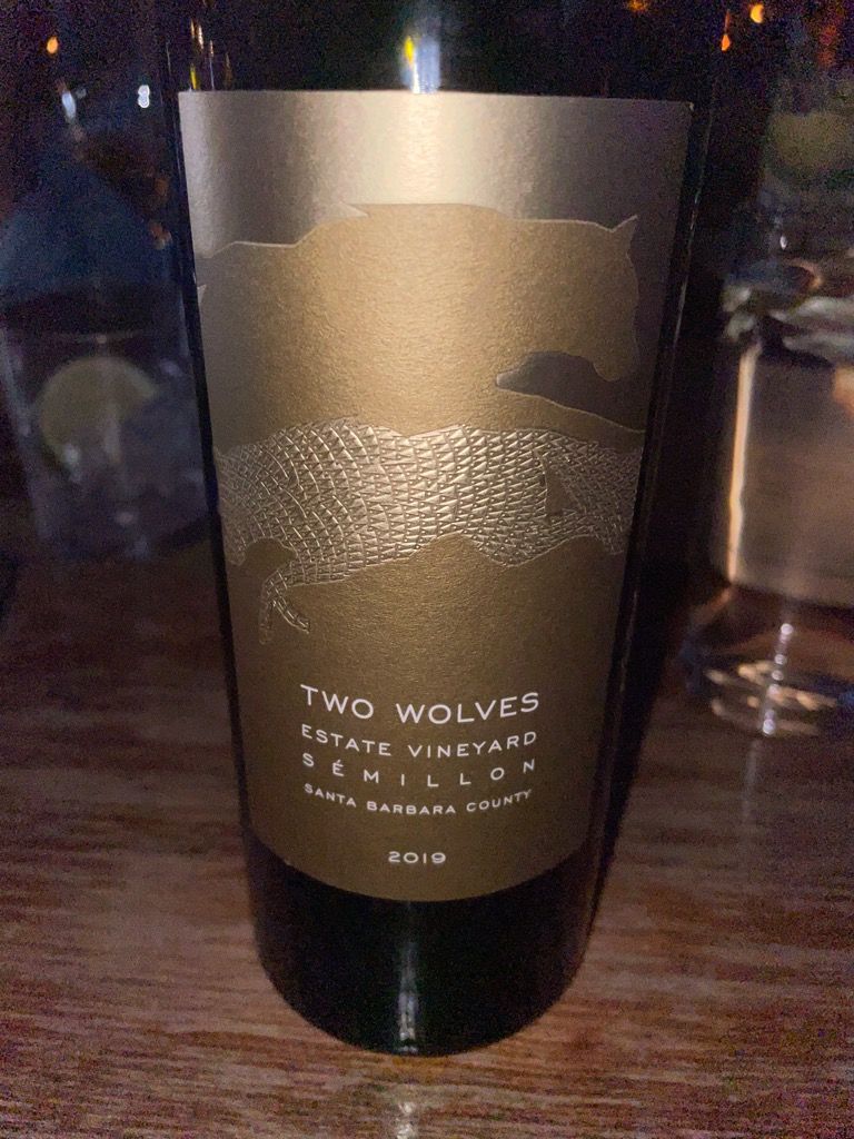 2020 Two Wolves Sémillon, USA, California, Central Coast, Santa Barbara ...