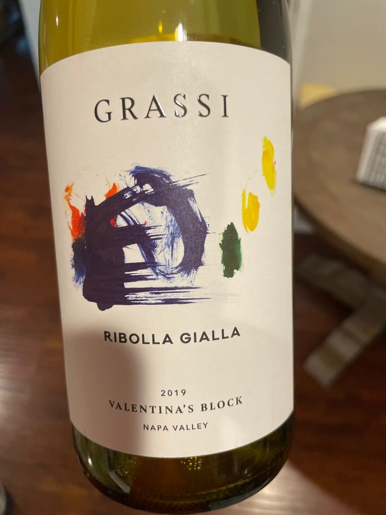 2022 Grassi Family Vineyards Ribolla Gialla, USA, California, Napa ...