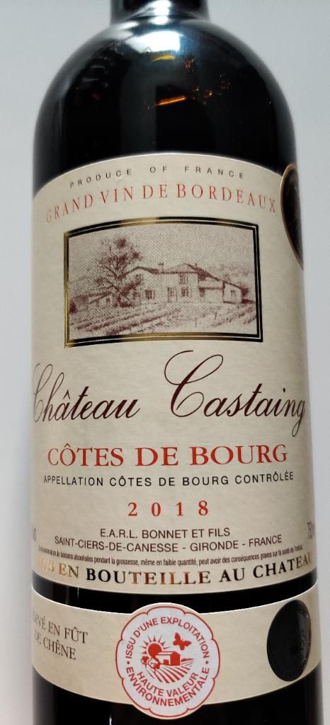 2018 Château Castaing, France, Bordeaux, Côtes de Bourg - CellarTracker