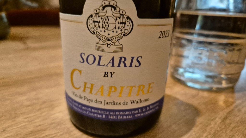 2023 Domaine du Chapitre Solaris, Belgium, Wallonie, Vin de pays des ...