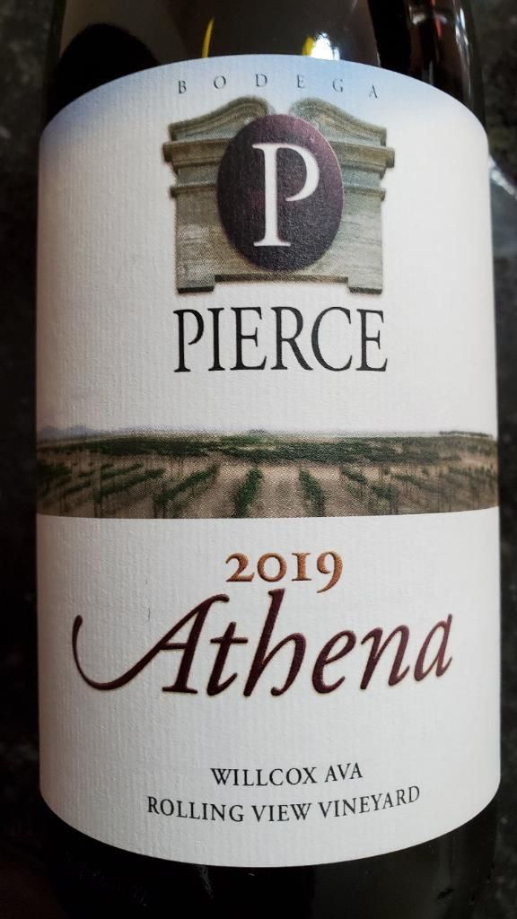 2019 Bodega Pierce Athena Rolling View Vineyard, USA, Arizona, Willcox ...