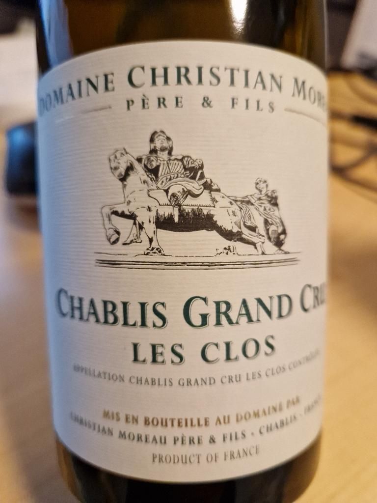 2021 Domaine Christian Moreau Père et Fils Chablis Grand Cru Les Clos ...