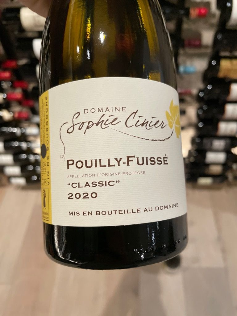 2019 Sophie Cinier Pouilly-Fuissé Classic, France, Burgundy, Mâconnais ...