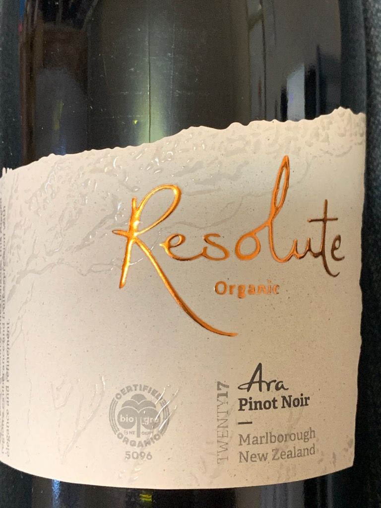 2020 Ara Pinot Noir Resolute, New Zealand, South Island, Marlborough ...