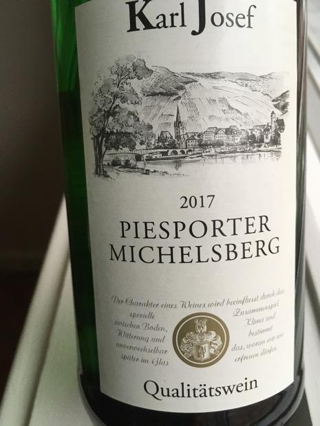 2019 Karl Josef Piesporter Michelsberg Riesling Kabinett, Germany ...