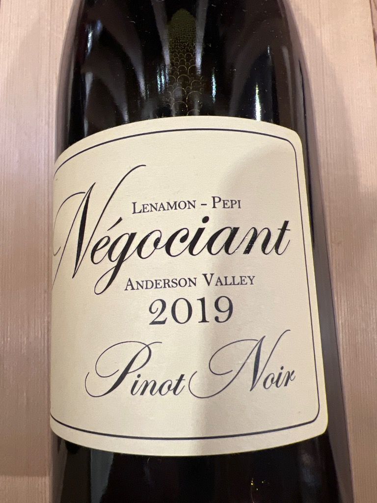 2019 Lenamon-Pepi Pinot Noir Negociant, USA, California, North Coast ...