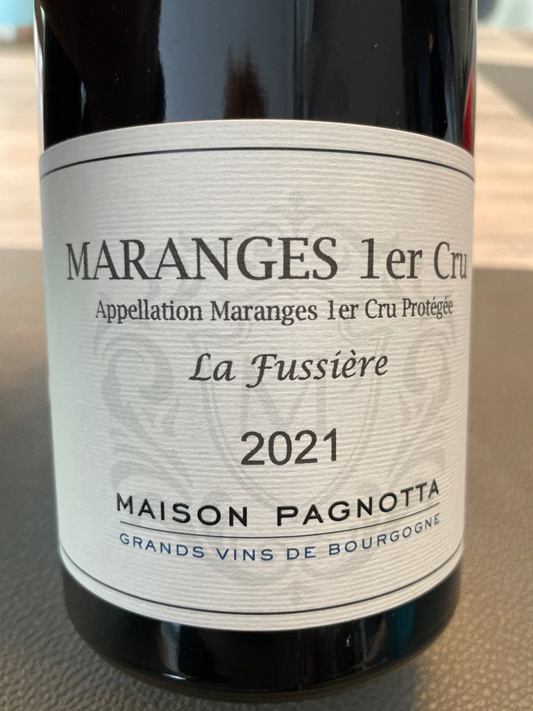 2021 Domaine Pagnotta Maranges 1er Cru La Fussière, France, Burgundy ...