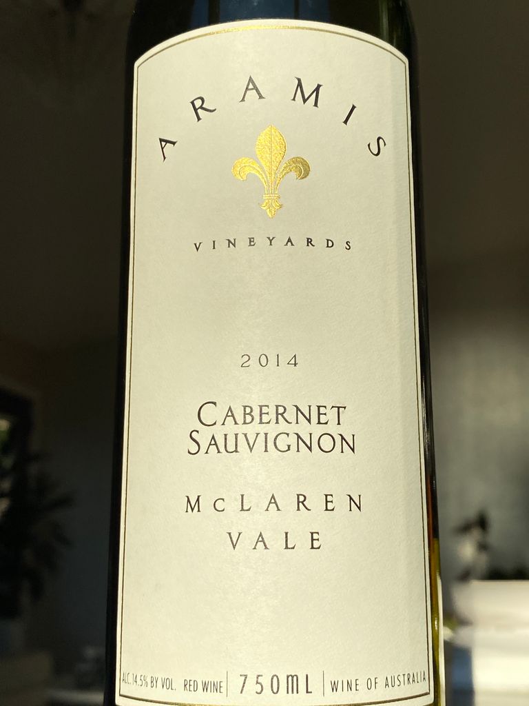 2015 Aramis Cabernet Sauvignon, Australia, South Australia, Fleurieu ...