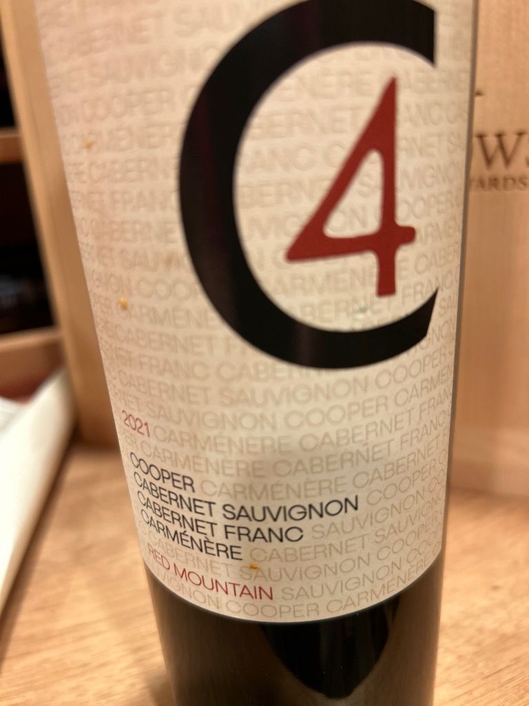 2022 Cooper Wine Company C4, USA, Washington, Columbia Valley, Red ...