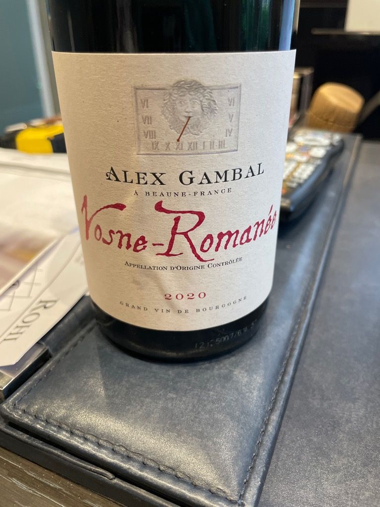 2020 Maison Alex Gambal Vosne-Romanée, France, Burgundy, Côte de Nuits ...