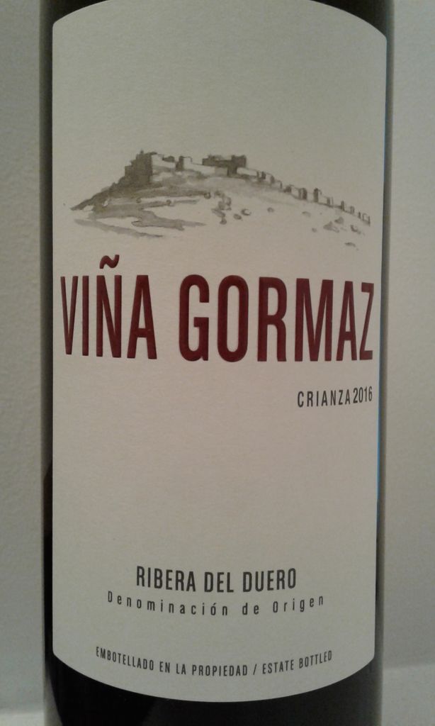 2016 Viña Gormaz Ribera del Duero Viña Gormaz Crianza, Spain, Castilla ...