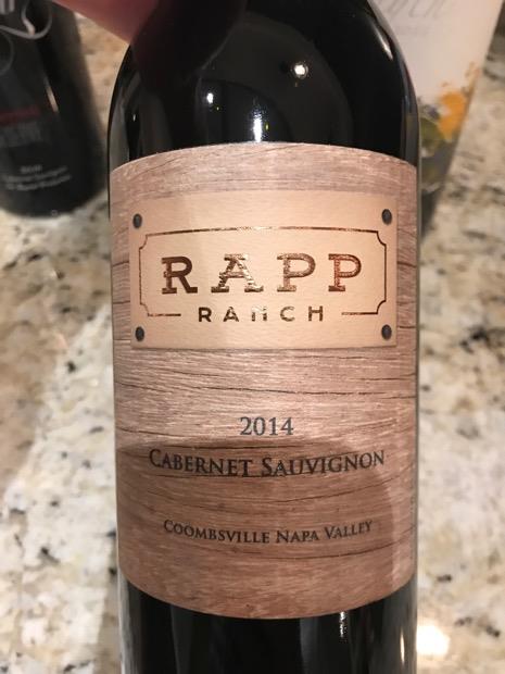 2014 Rapp Ranch Cutters Reserve, USA, California, Napa Valley ...