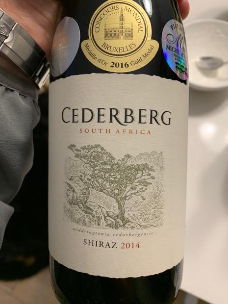 2014 Cederberg Shiraz, South Africa, Western Cape, Cederberg ...