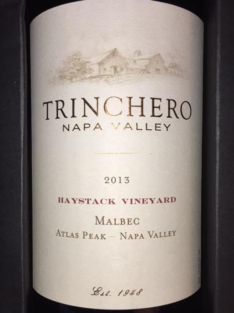 2013 Trinchero Malbec Haystack Vineyard, USA, California, Napa Valley ...