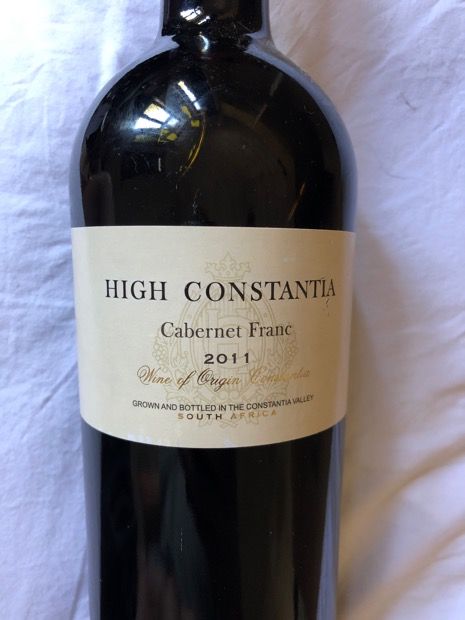 2010 High Constantia Cabernet Franc, South Africa, Coastal Region, Cape ...