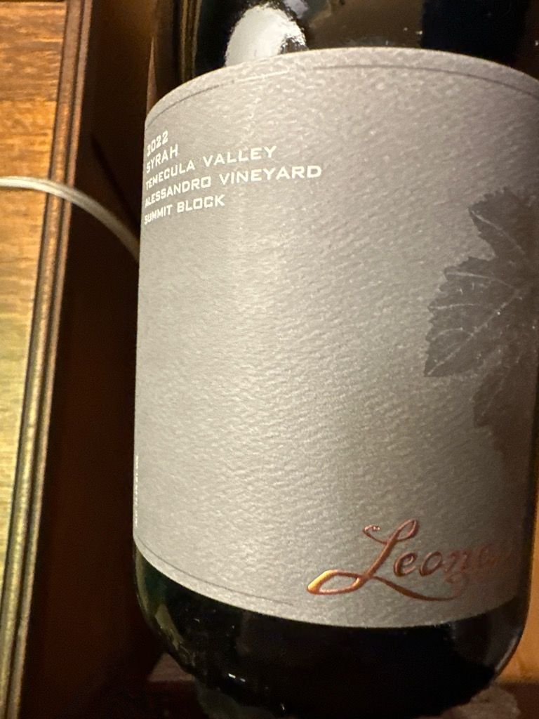2021 Leoness Cellars Syrah Summit Block Alessandro Vineyard, USA ...
