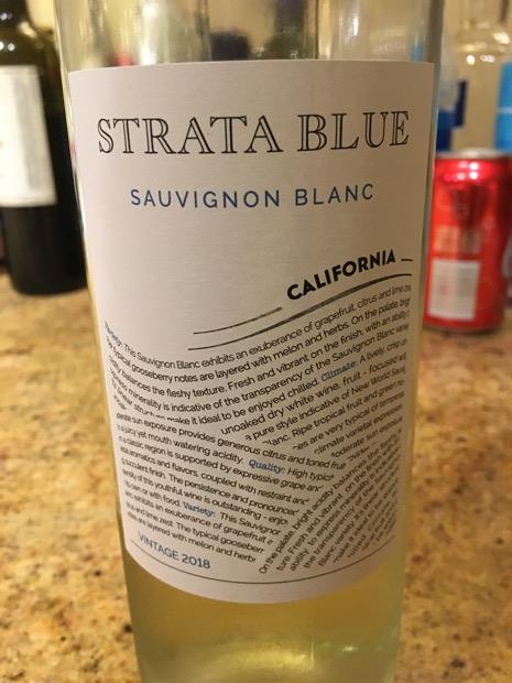 2018 Strata Blue Sauvignon Blanc, USA, California - CellarTracker
