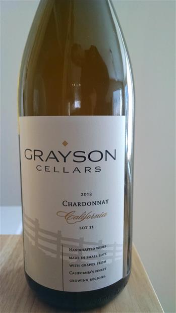 2011 Grayson Cellars Chardonnay, USA, California, Central Coast ...