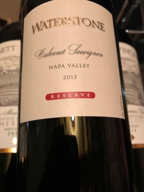 2014 Waterstone Cabernet Sauvignon Reserve, USA, California, Napa ...