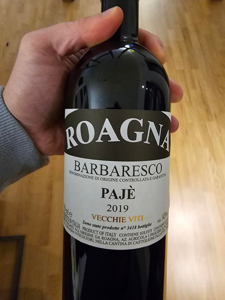 2019 Roagna Barbaresco Vecchie Viti Pajè, Italy, Piedmont, Langhe ...