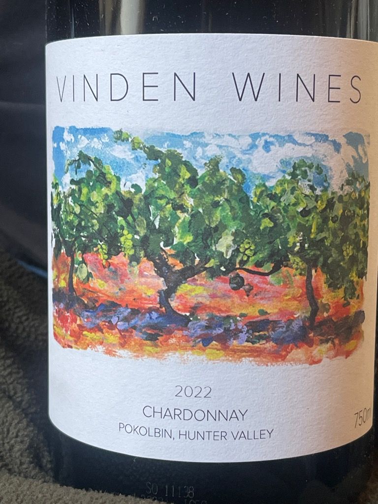 2022 Vinden Estate Chardonnay, Australia, New South Wales, Hunter ...