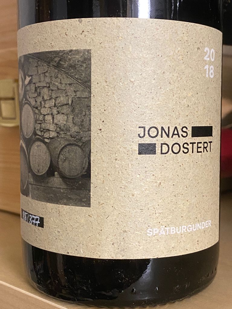 2018 Jonas Dostert Spätburgunder, Germany, Mosel Saar Ruwer - CellarTracker