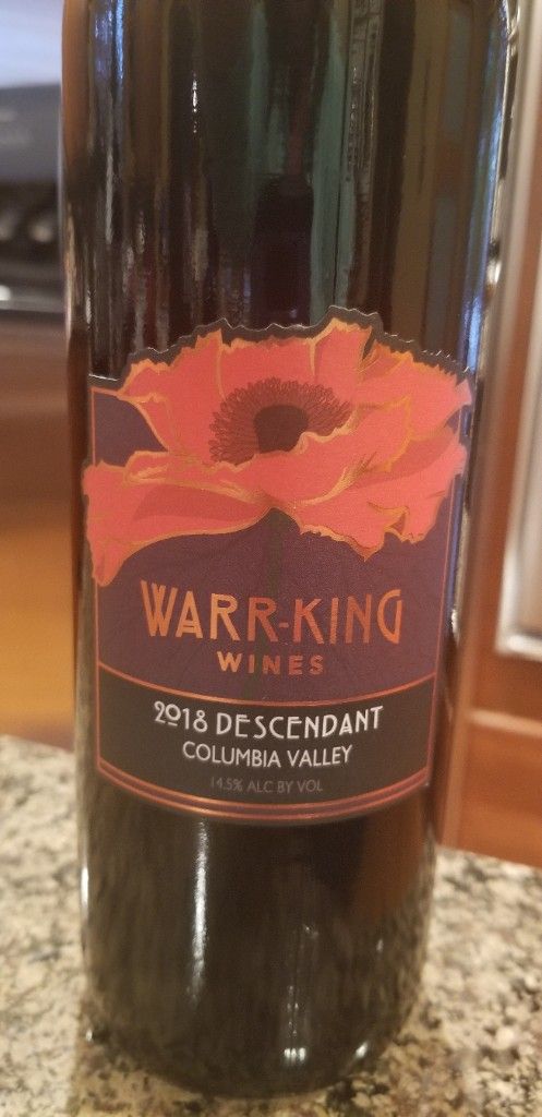2019 Warr-King Wines Descendant, USA, Washington, Columbia Valley ...