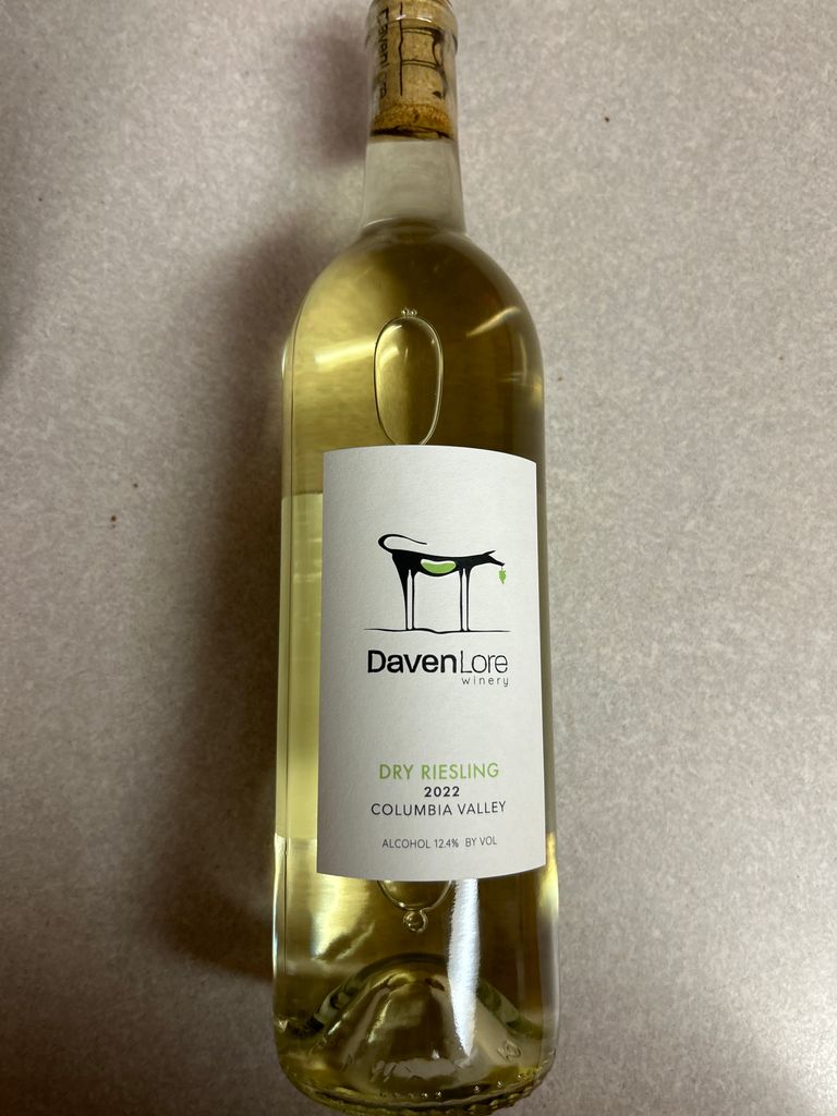 2023 Daven Lore Winery Riesling Dry Riesling, USA, Washington, Columbia ...