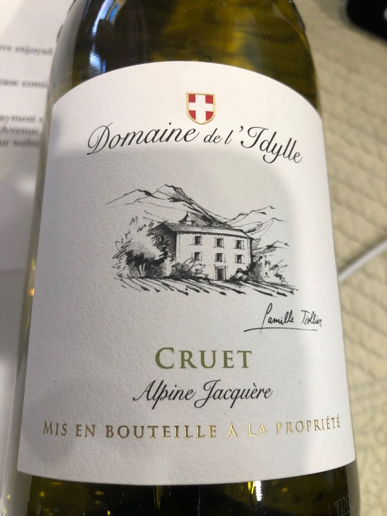 2020 Domaine de L'Idylle Vin de Savoie Cruet, France, Savoie, Vin de ...