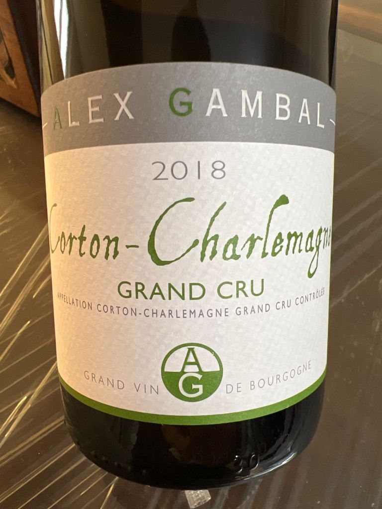 2018 Maison Alex Gambal Corton-Charlemagne, France, Burgundy, Côte de ...