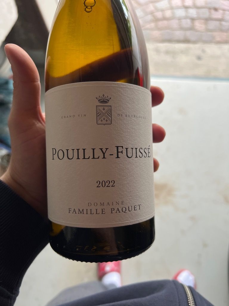 2022 Famille Paquet Pouilly-Fuissé, France, Burgundy, Mâconnais ...