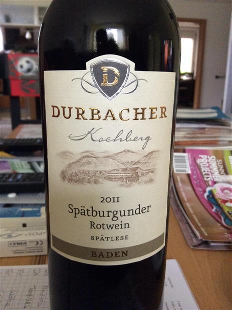 2010 Durbacher Winzergenossenschaft Durbacher Kochberg Spätburgunder ...