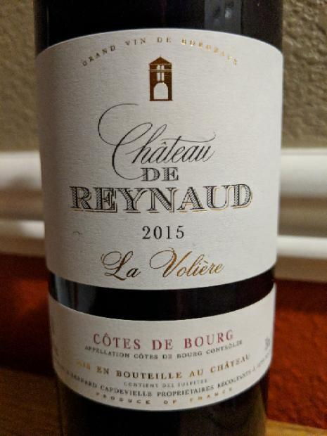 2018 Château de Reynaud, France, Bordeaux, Côtes de Bourg - CellarTracker