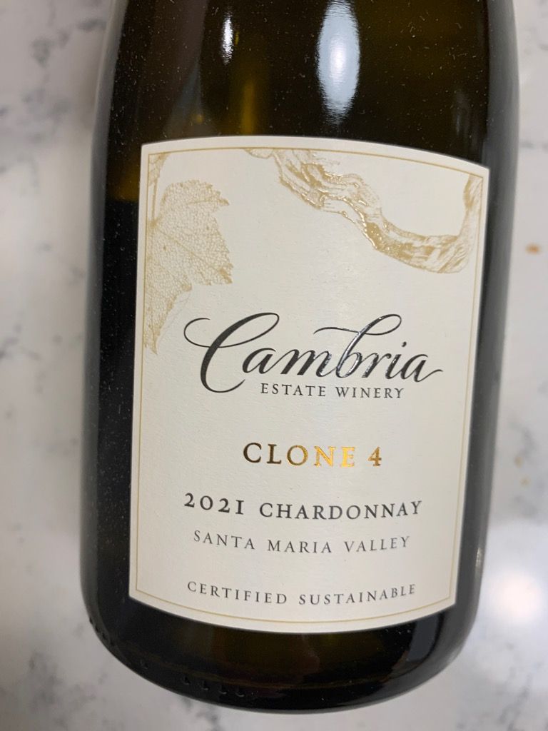 2021 Cambria Chardonnay Clone 4, USA, California, Central Coast, Santa ...