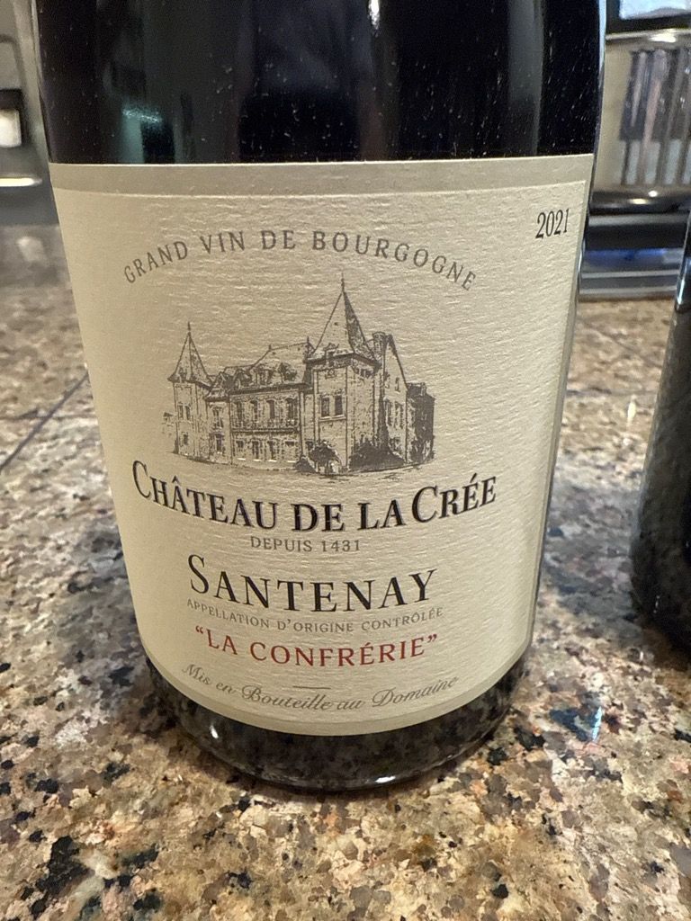 2021 Château de la Crée Santenay La Confrérie, France, Burgundy, Côte ...