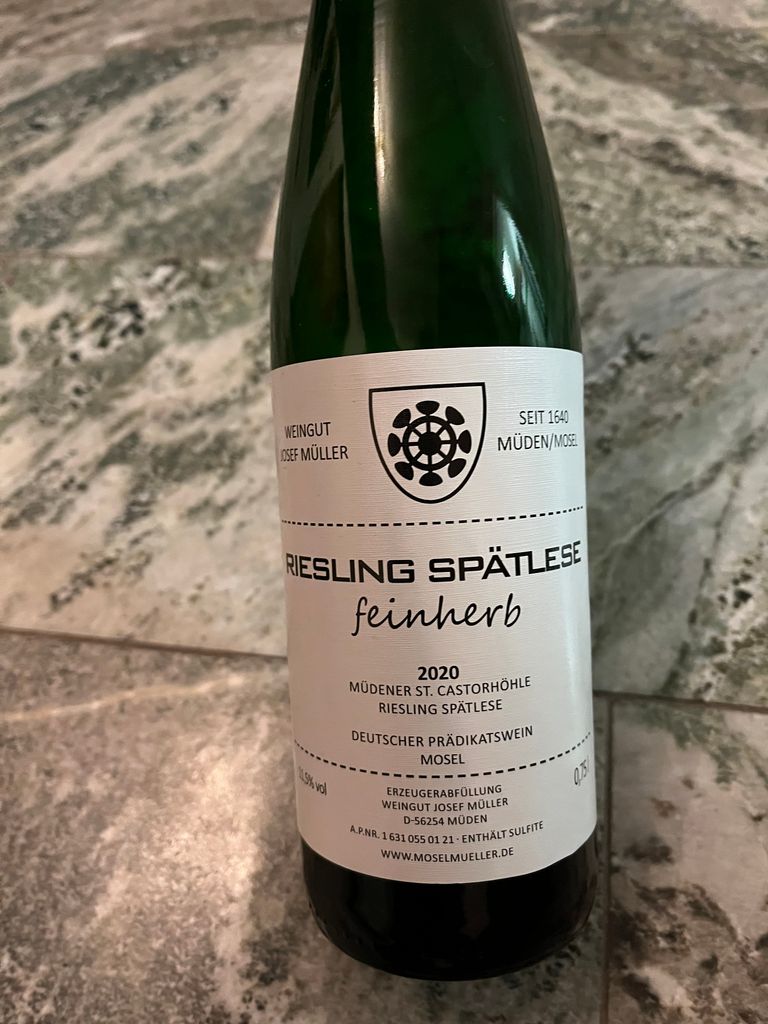 2020 Weingut Josef Müller Riesling Spätlese feinherb, Müdener St ...