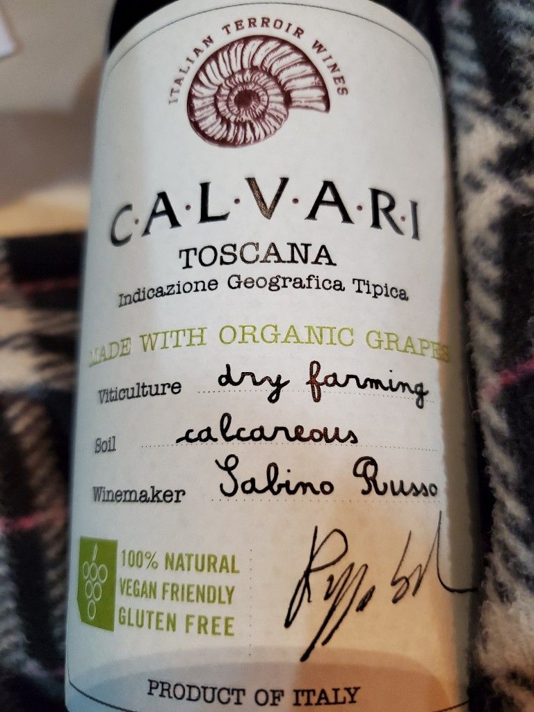 2019 Calvari Syrah Organic, Italy, Sicily, Terre Siciliane - CellarTracker