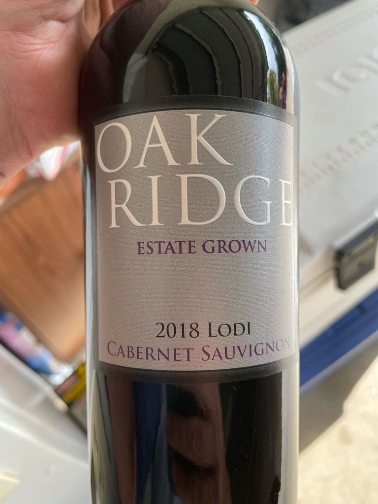 2018 Oak Ridge Winery Cabernet Sauvignon, USA, California, Central ...