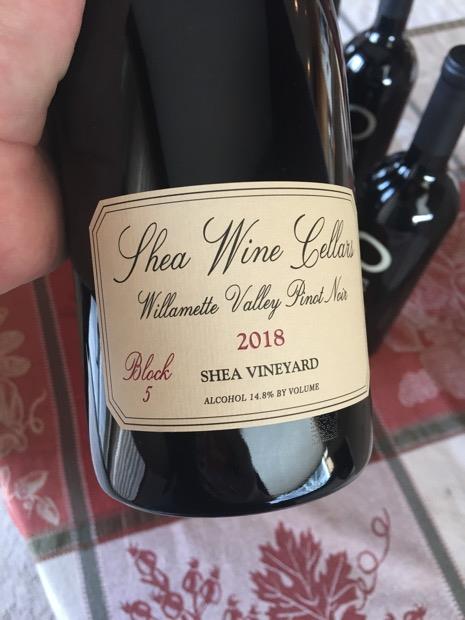 2018 Shea Wine Cellars Pinot Noir Block 5 Shea Vineyard, USA, Oregon ...