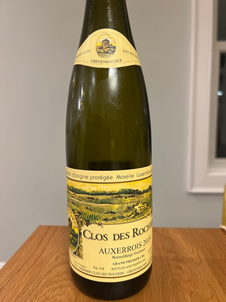 2022 Domaine Clos des Rochers Auxerrois Blanc Grand Premier Cru ...
