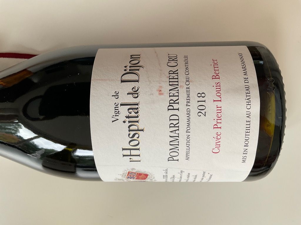 2018 Hospices de Dijon Pommard 1er Cru Cuvée Prieur Louis Berrier ...