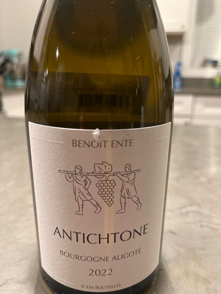 2022 Benoit Ente Bourgogne-Aligoté Antichtone, France, Burgundy ...