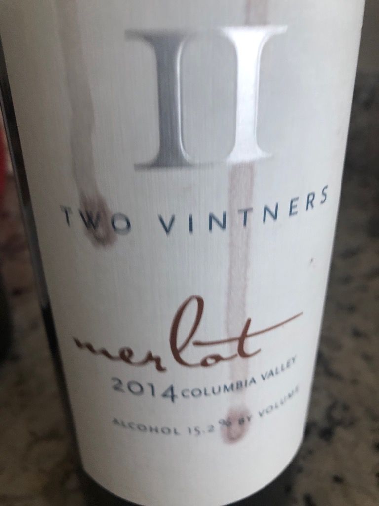 2014 Two Vintners Merlot Pepper Bridge, USA, Washington, Columbia ...