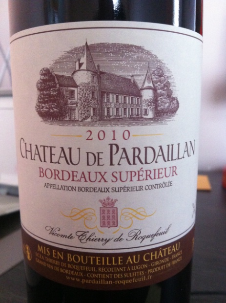 2010 Château Pardaillan, France, Bordeaux, Blaye Côtes de Bordeaux ...