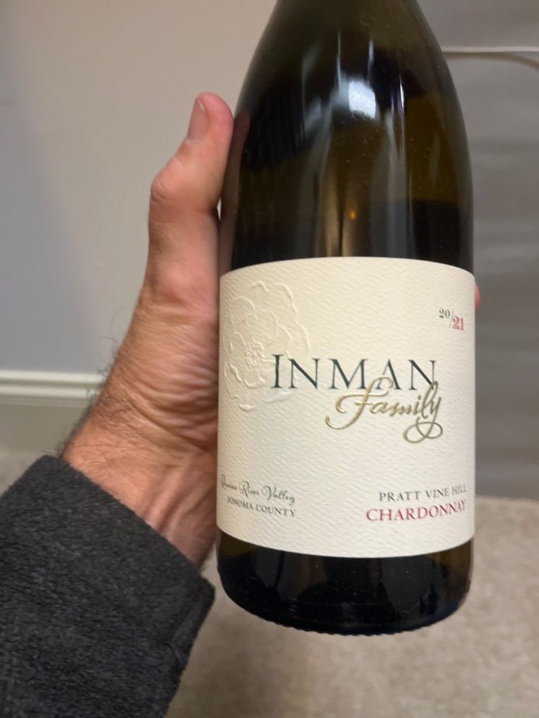 2021 Inman Family Chardonnay Pratt Vine Hill, USA, California, Sonoma ...