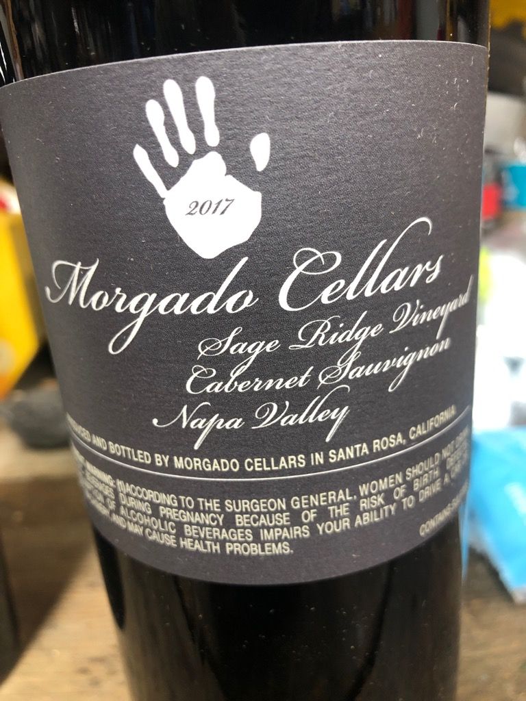 2017 Morgado Cellars Cabernet Sauvignon Sage Ridge Vineyard, USA ...