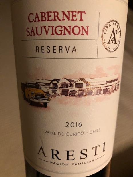 2016 Aresti Cabernet Sauvignon Reserva, Chile, Curico Valley ...