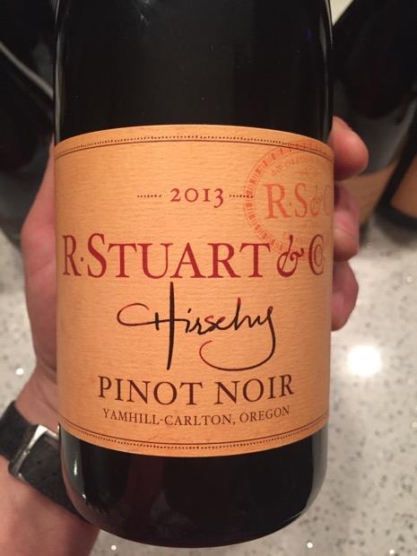 2012 R. Stuart & Co. Pinot Noir Hirschy, USA, Oregon, Willamette Valley ...